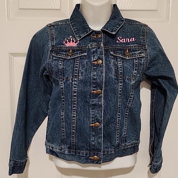 Disney | Jackets & Coats | Disney Shopping Embroidered Princess Jean ...